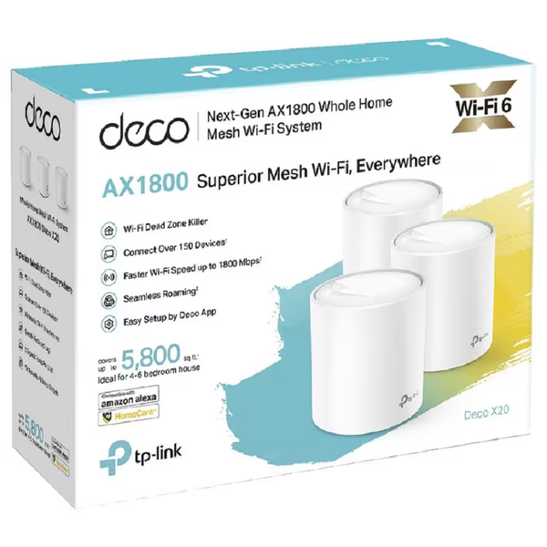 TP-Link Deco AX1800 Whole Home Mesh WiFi System 3 Pack - White ...