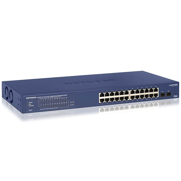 Shop Netgear GS724TP ProSAFE 24 Port Gigabit Smart Switch - Blue Online ...