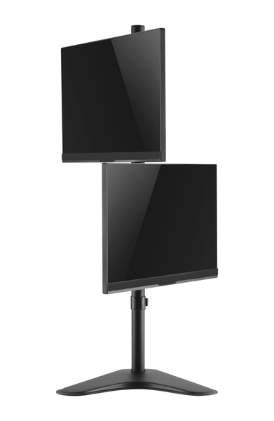 Shop Brateck Dual Screens Economical Double Joint Monitor Stand - Black ...