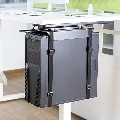 Shop Brateck Strap-On Under-Desk ATX Case Holder with Sliding Track ...